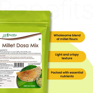 Buy Sprouted Ragi Dosa and Millet Dosa Mix Online – Haritha Foods